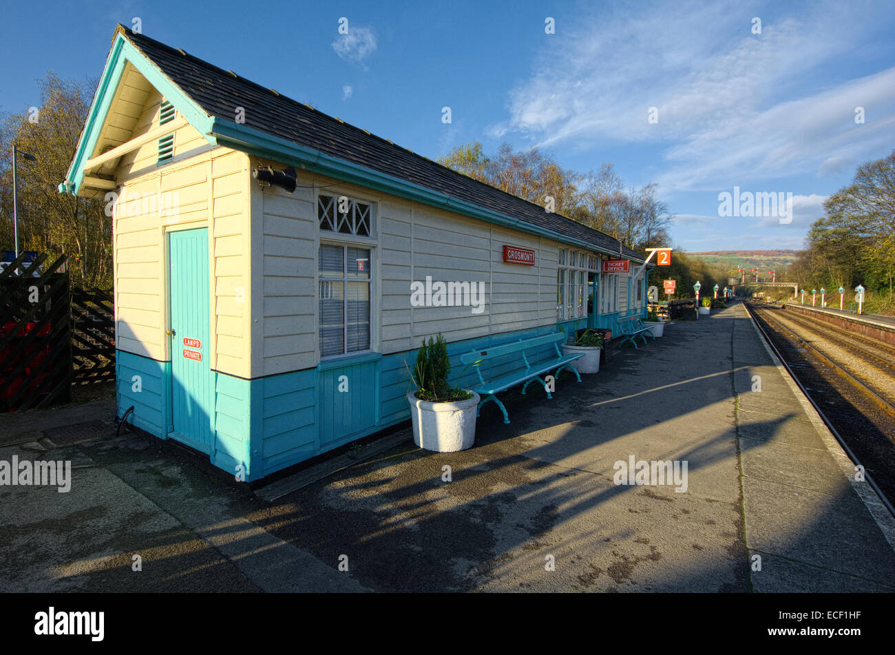Grosmont Railway Station on the North York Moors Railway (NYMR) North ...