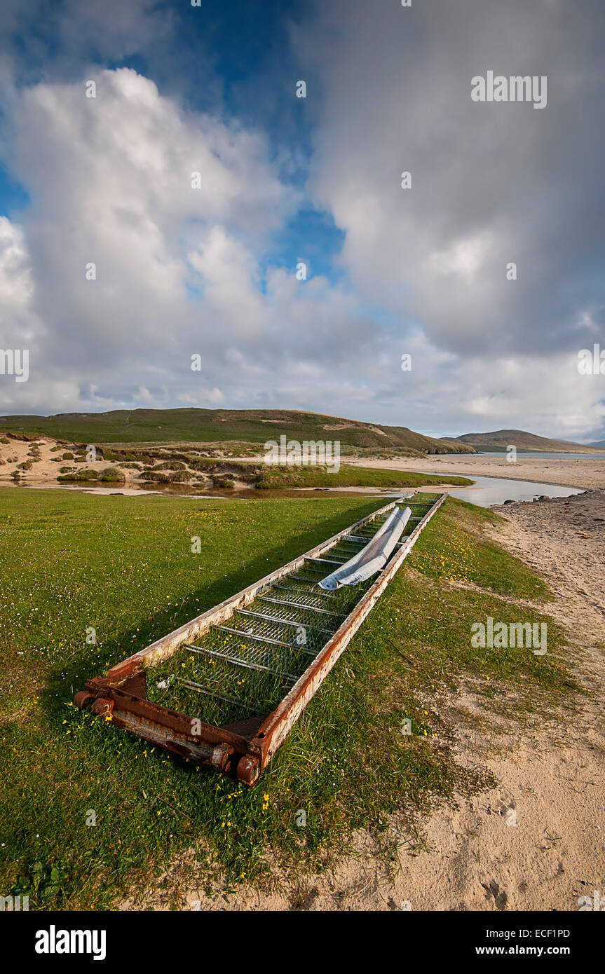 Horgabost on the Isle of Harris in the Outer Hebrides, Scotland Stock ...