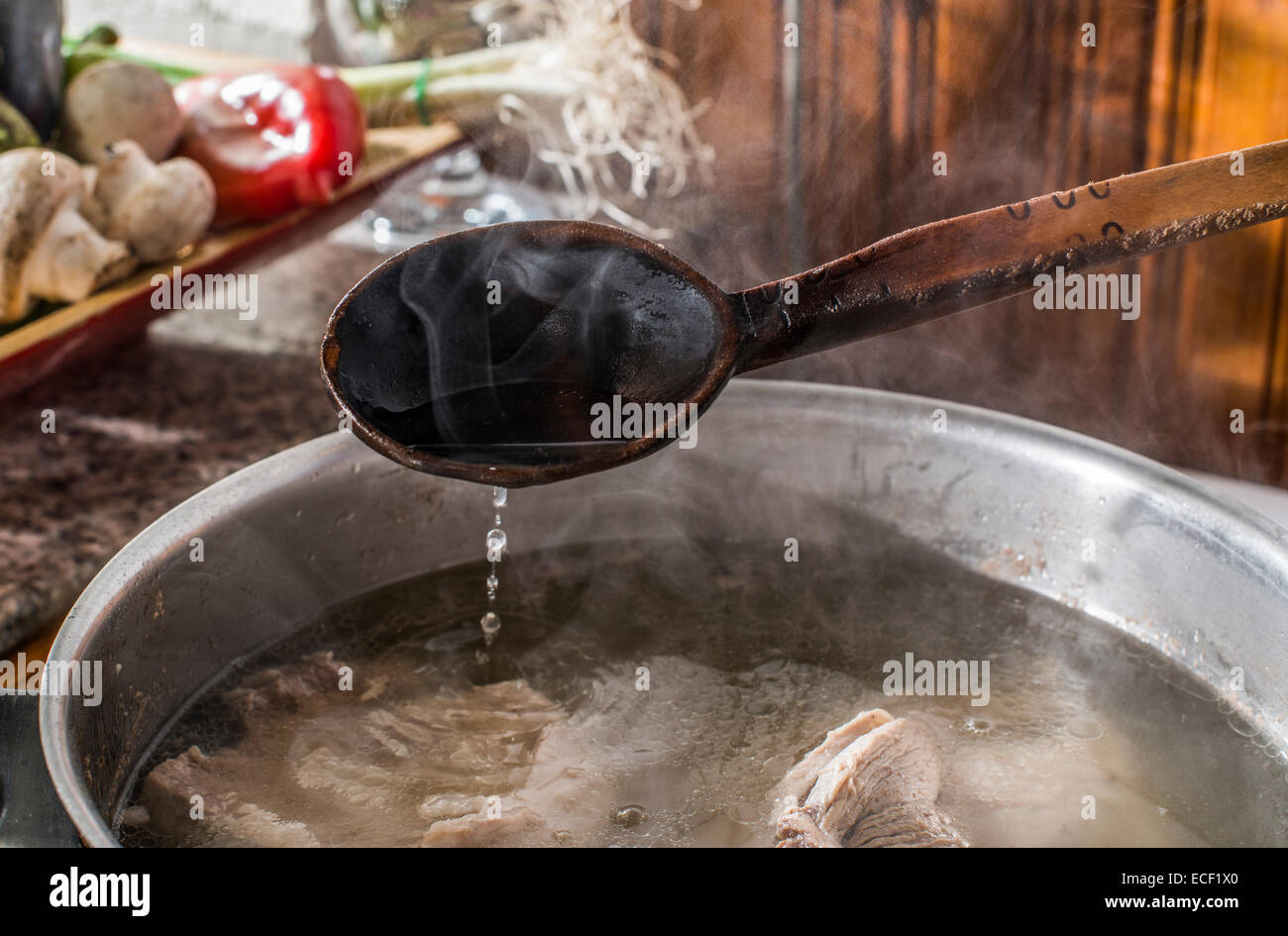Pot kitchen steam hi-res stock photography and images - Alamy