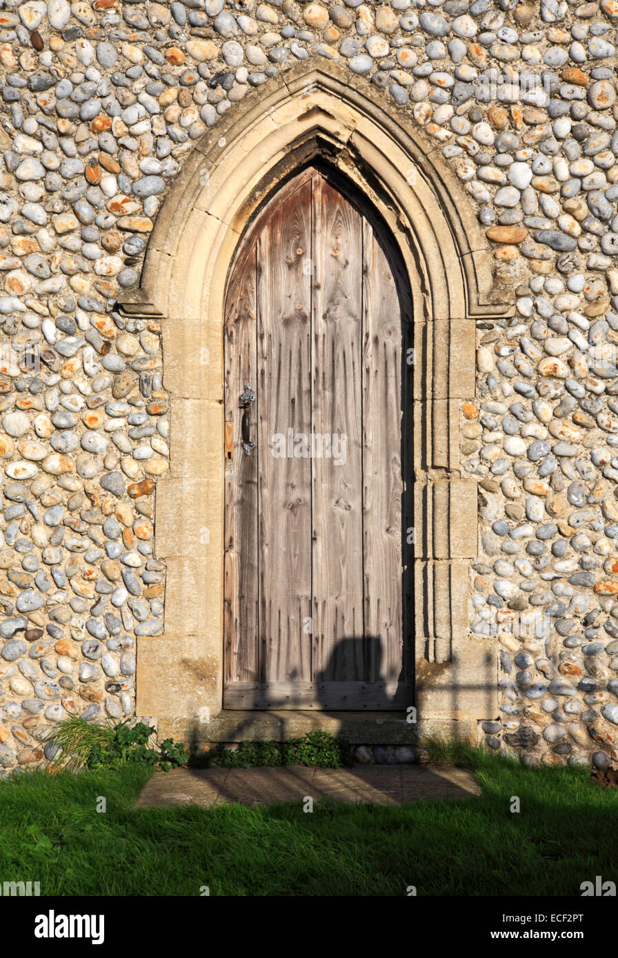 A view of the Priest's Door in the chancel of the parish church of St ...