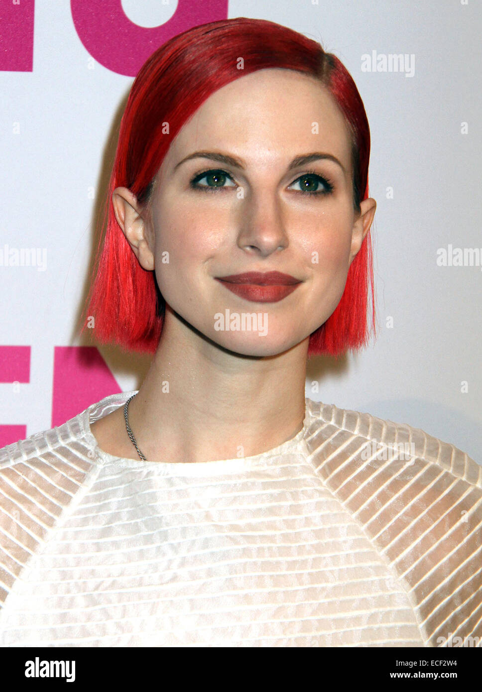 New York, USA. 12th Dec, 2014. Singer HAYLEY WILLIAMS attends the 2014 ...