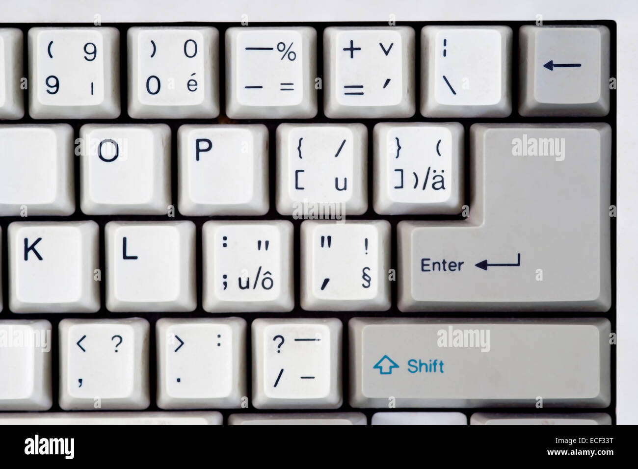 keyboard - keyset - enter Stock Photo - Alamy