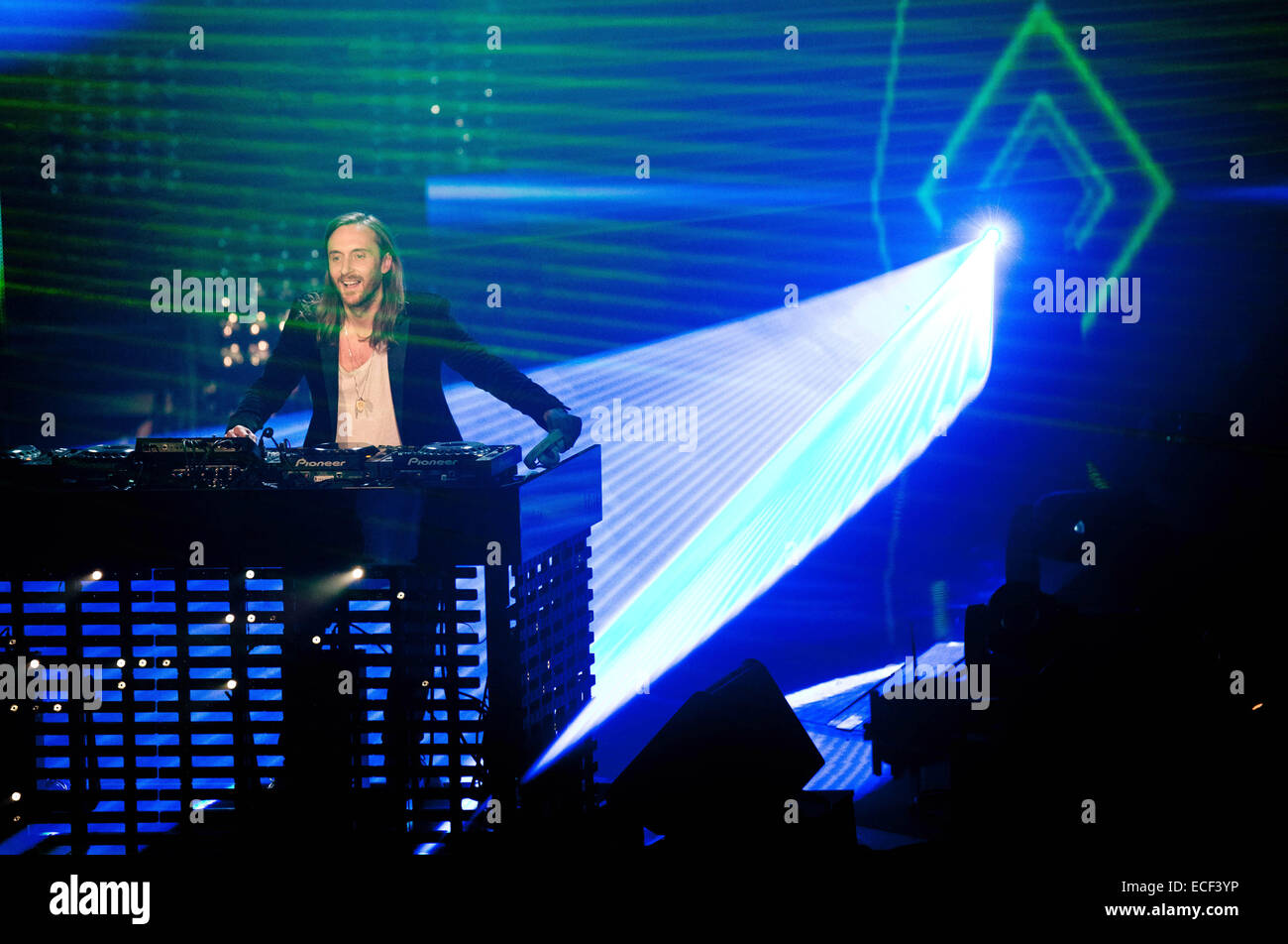 French DJ David Guetta performs on stage during the final television ...