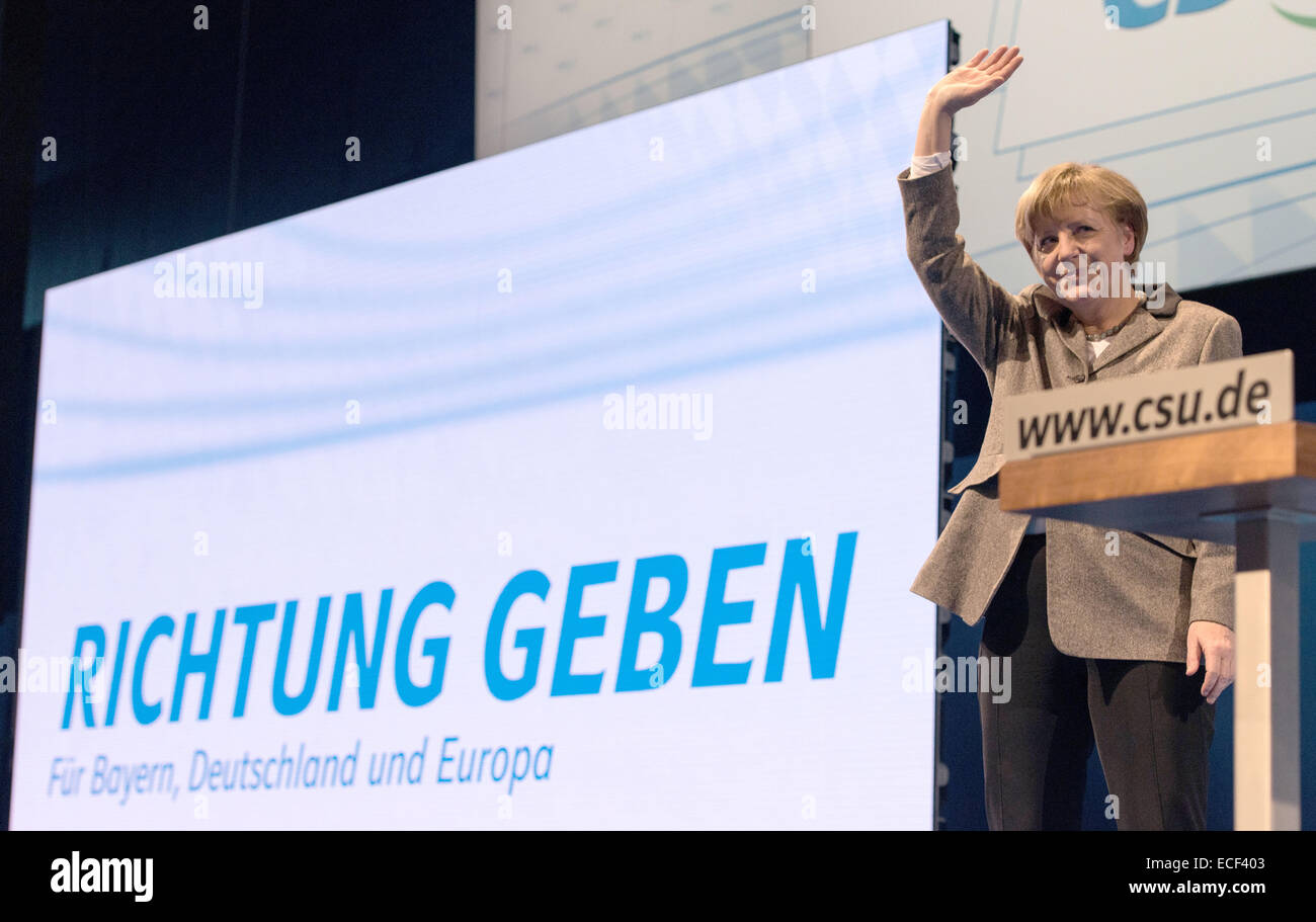 Nuremberg, Germany. 12th Dec, 2014. German Chancellor Angela Merkel ...