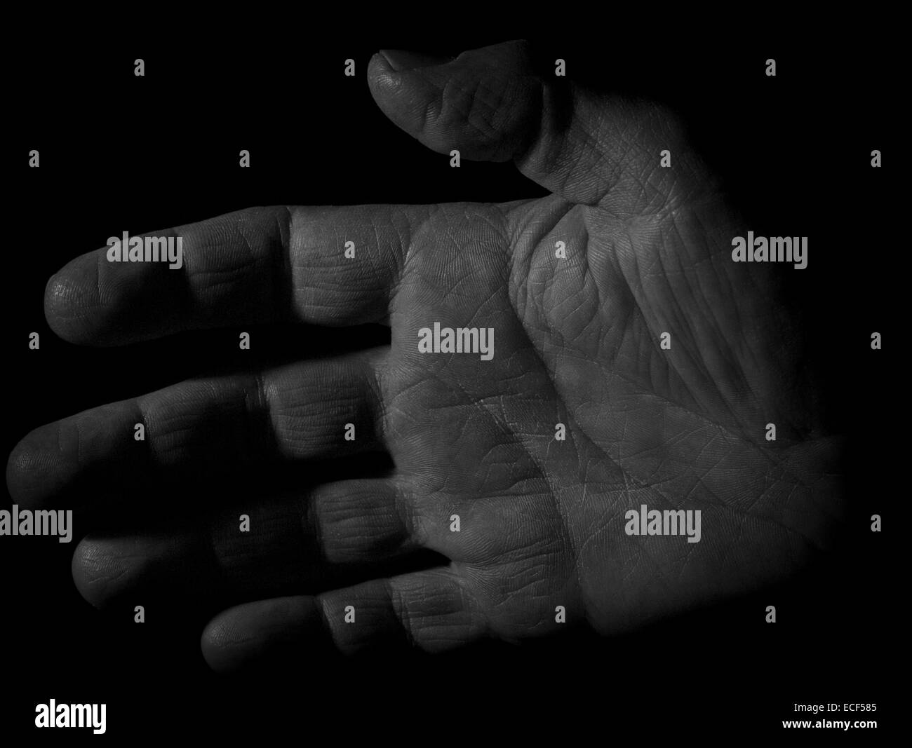 Cut on hand Black and White Stock Photos & Images - Alamy
