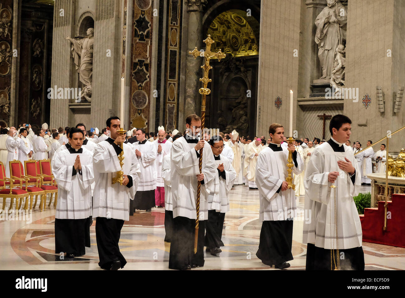 Vatican city. 12th December, 2014. Pope Francis celebrate the Holy ...