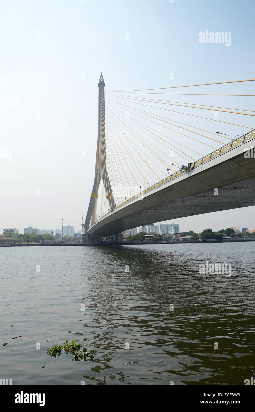 Mega bridge in Bangkok,Thailand (Rama 8 Bridge Stock Photo - Alamy