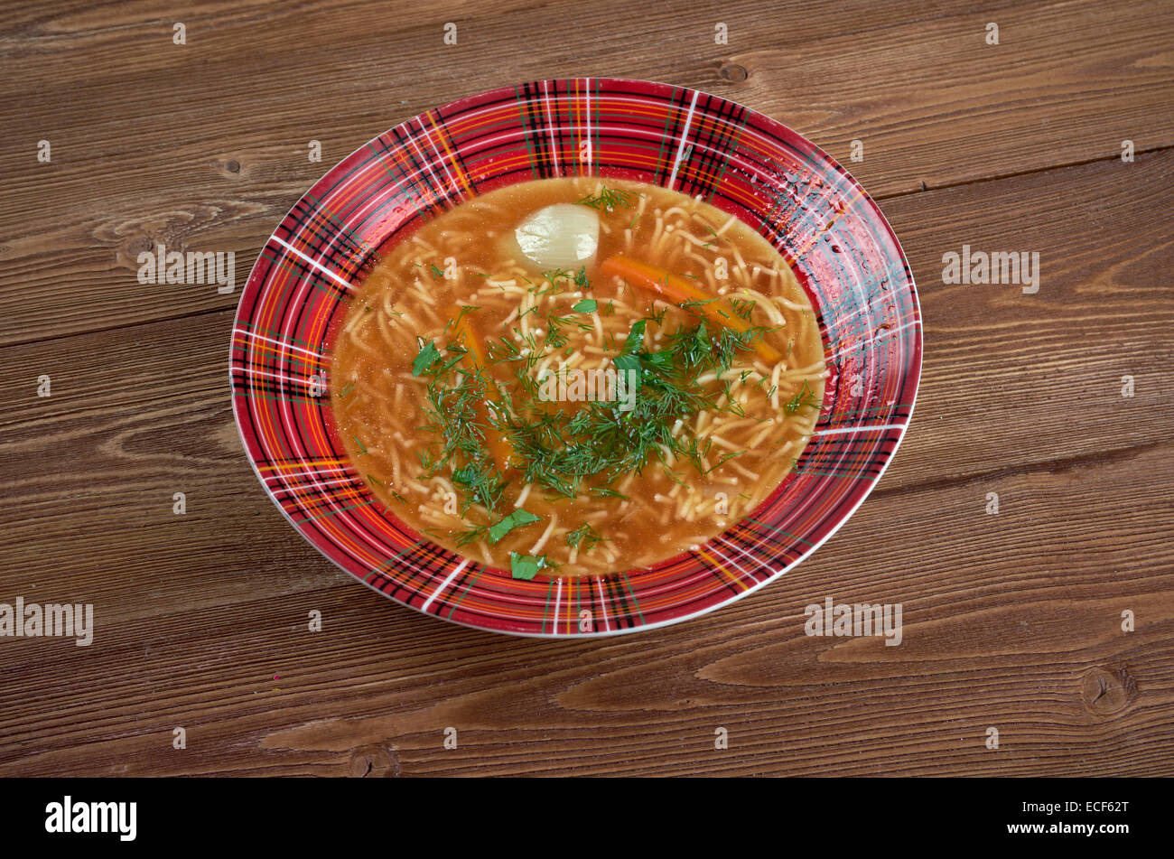 Sehriye - Şehriye Turkish tomato soup with pasta Stock Photo - Alamy