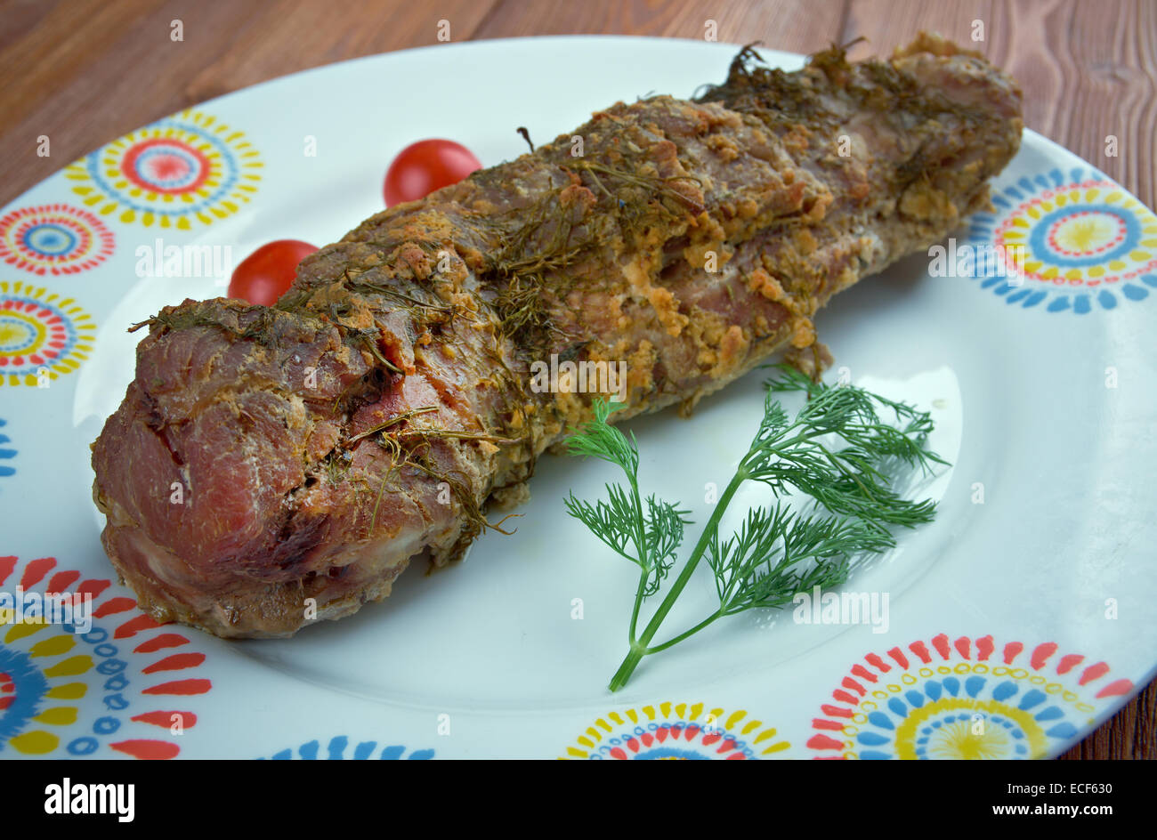 Svinestek -Norwegian Pork roast Stock Photo - Alamy