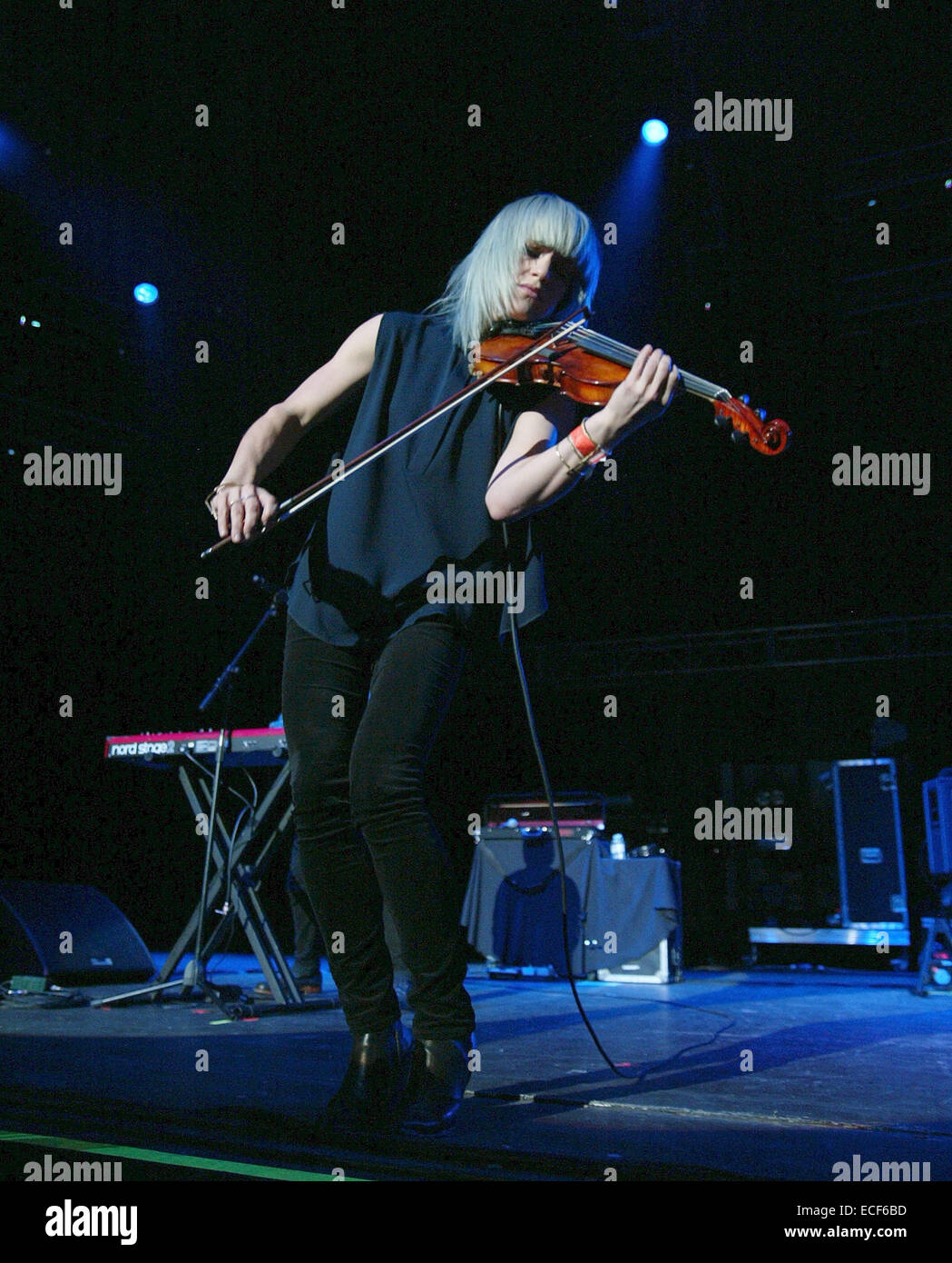 Las Vegas, Nevada, USA. 13th Dec, 2014. Violinist Anna Bulbrook of The ...