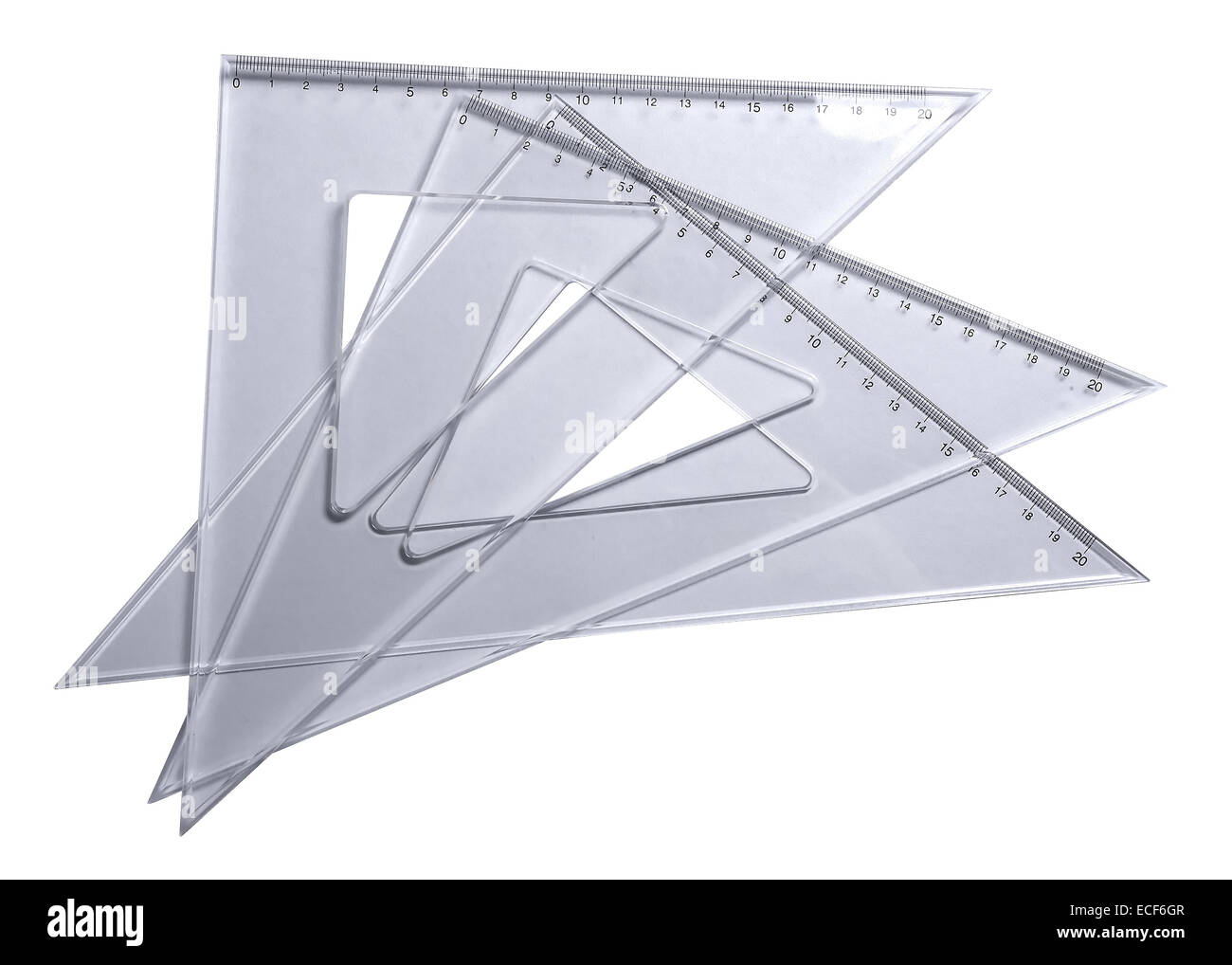 Rulers Instrument of Measurement isolated on white background Stock ...