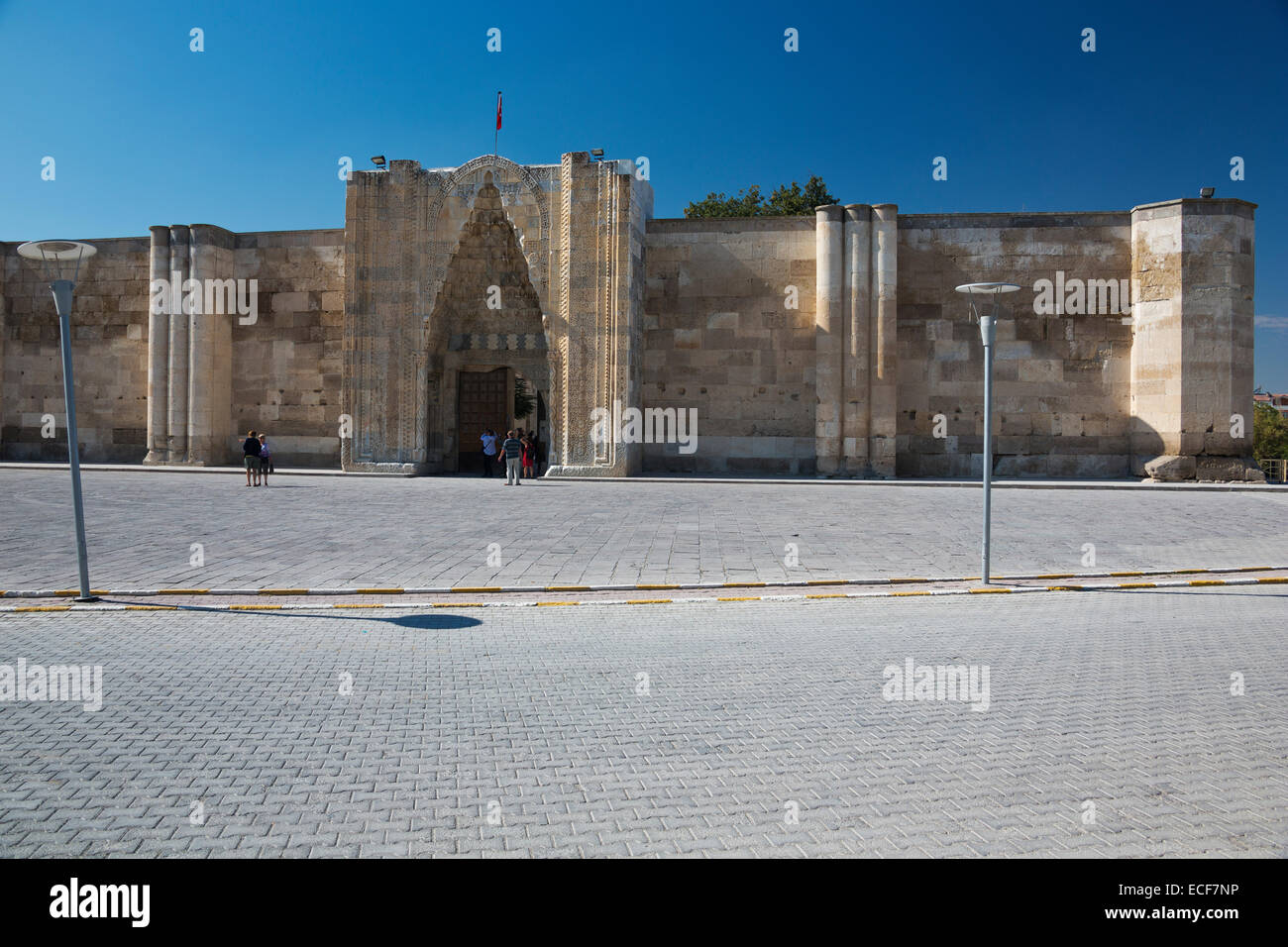 Frontal view of the caravanserai in Sultan Han Stock Photo - Alamy