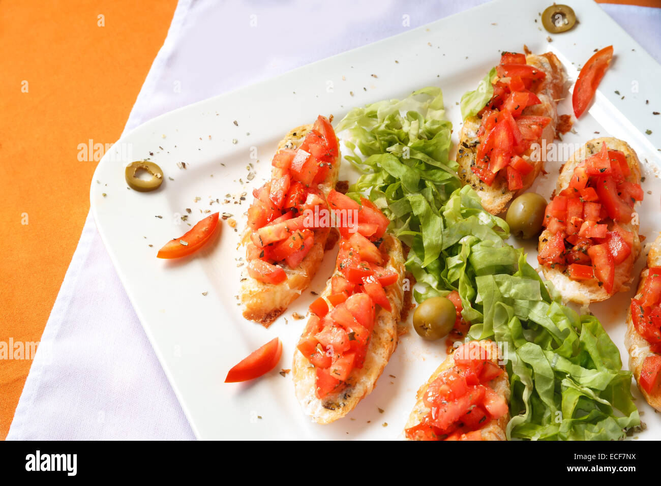 A delicious colorful and fresh canape mix Stock Photo - Alamy