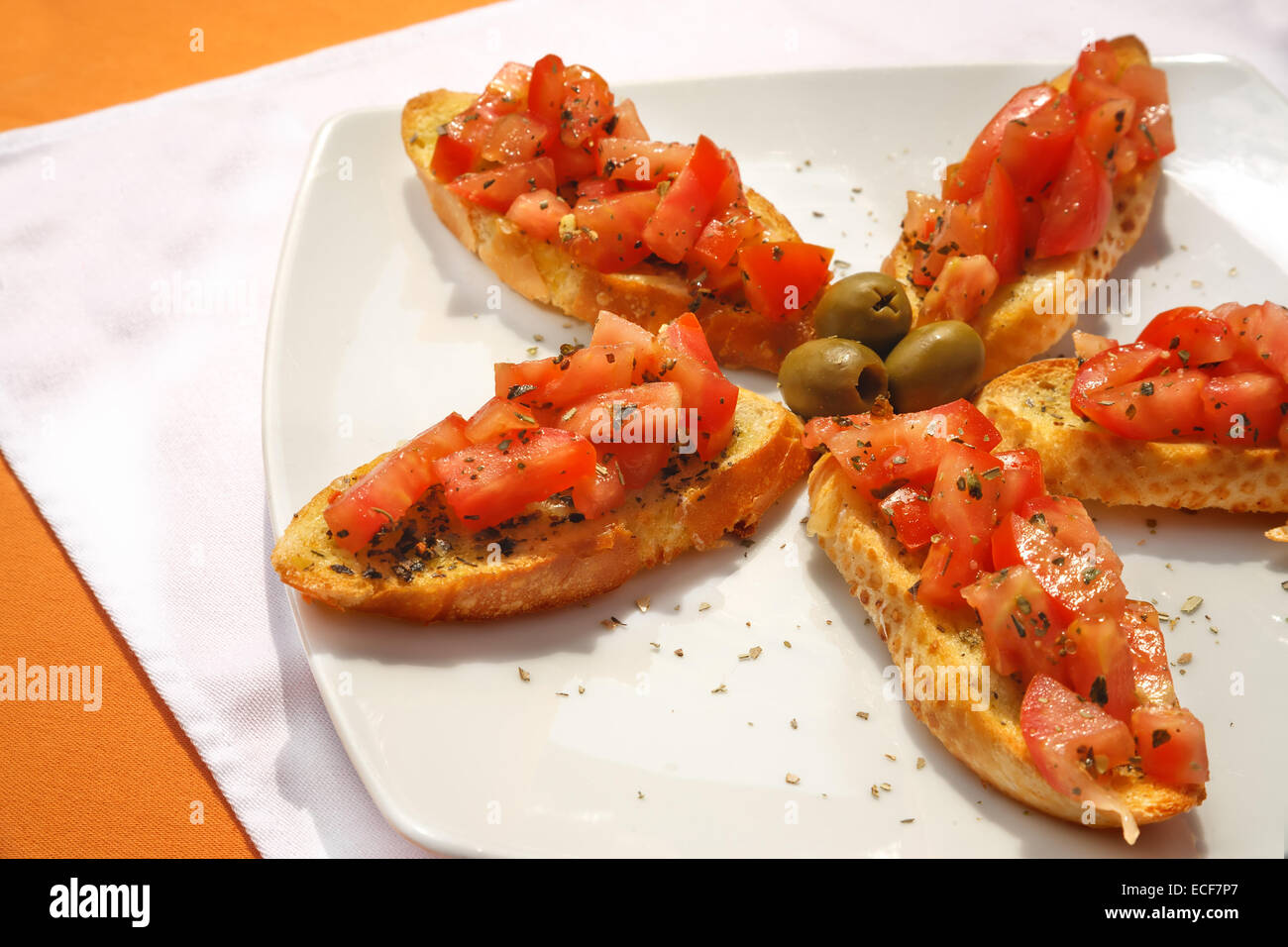 A delicious colorful and fresh canape mix Stock Photo - Alamy
