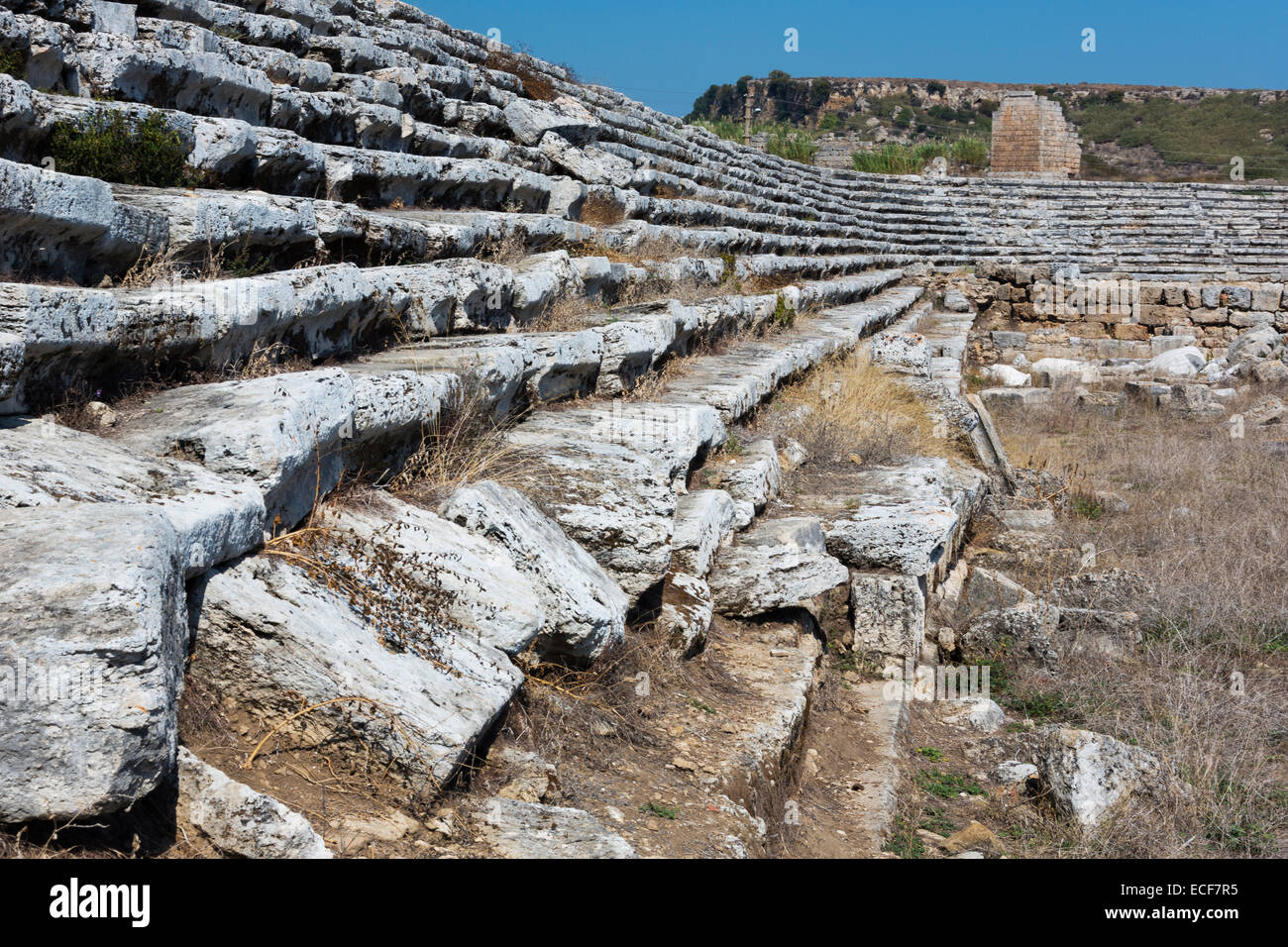 Seats in the stadium of Perge Stock Photo - Alamy