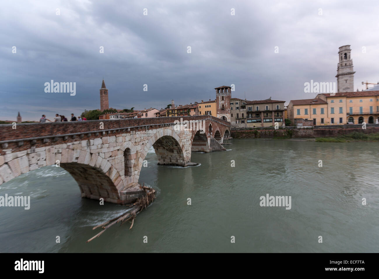 The Ponte Pietra, Stone Bridge, once known as the Pons Marmoreus, is a ...