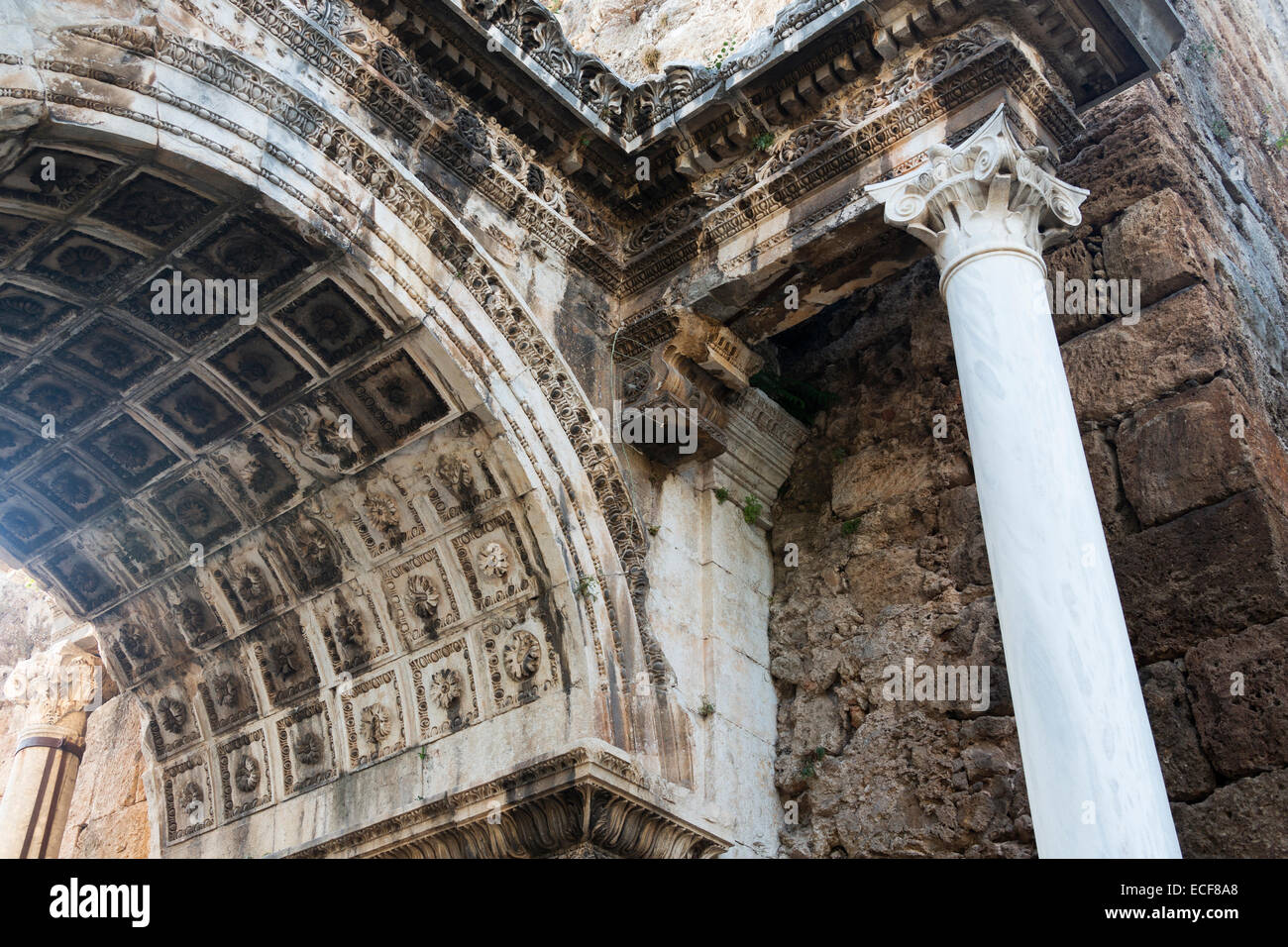 Arch of Hadrian's Gate Stock Photo - Alamy