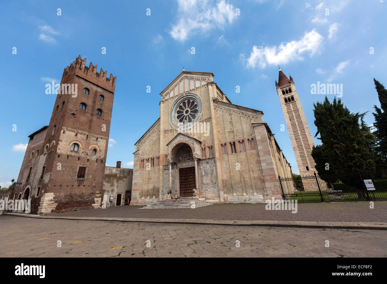 The Basilica di San Zeno (also known as San Zeno Maggiore or San Zenone ...