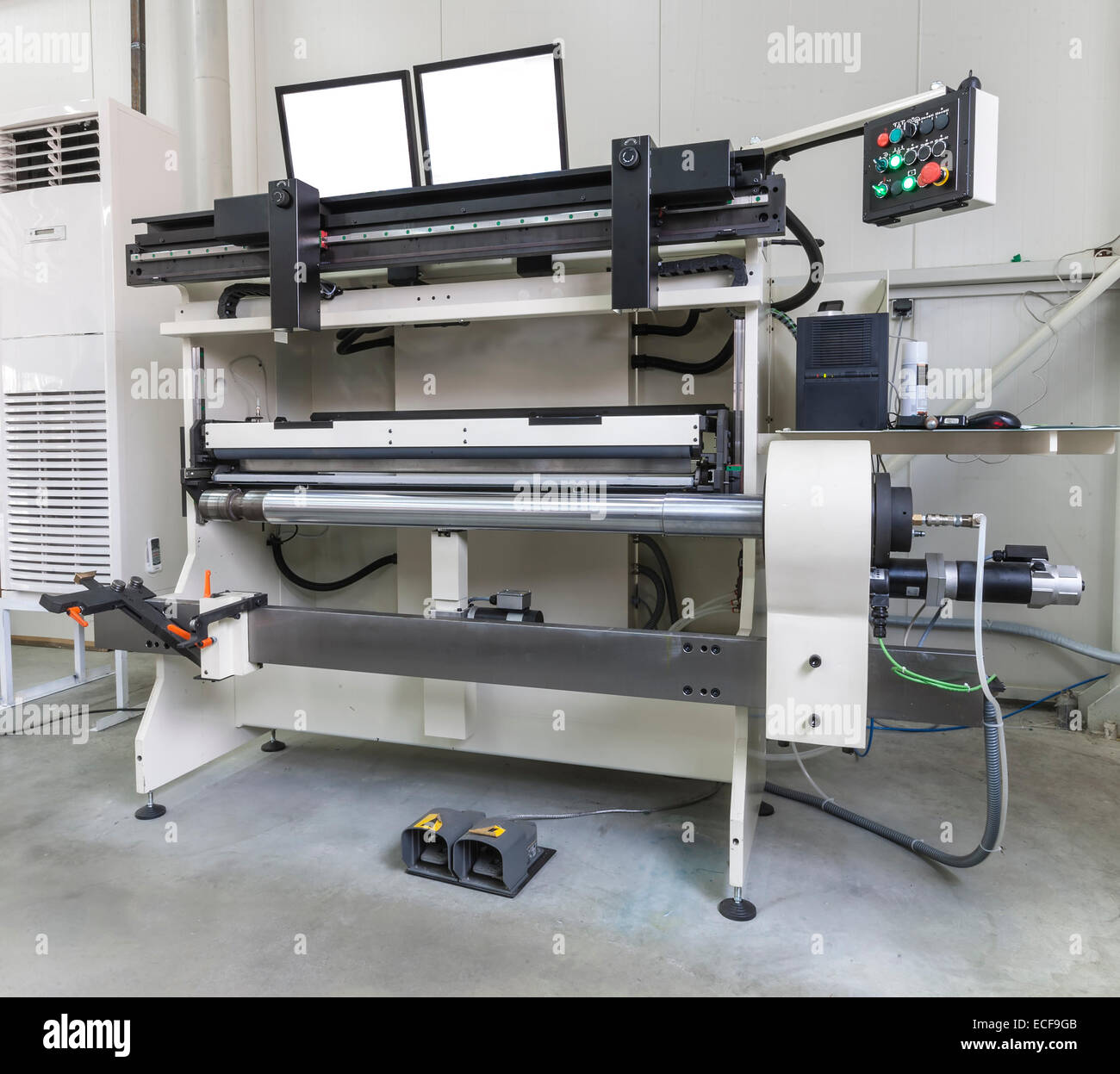 Offset printer for labels and flexible packaging Stock Photo - Alamy
