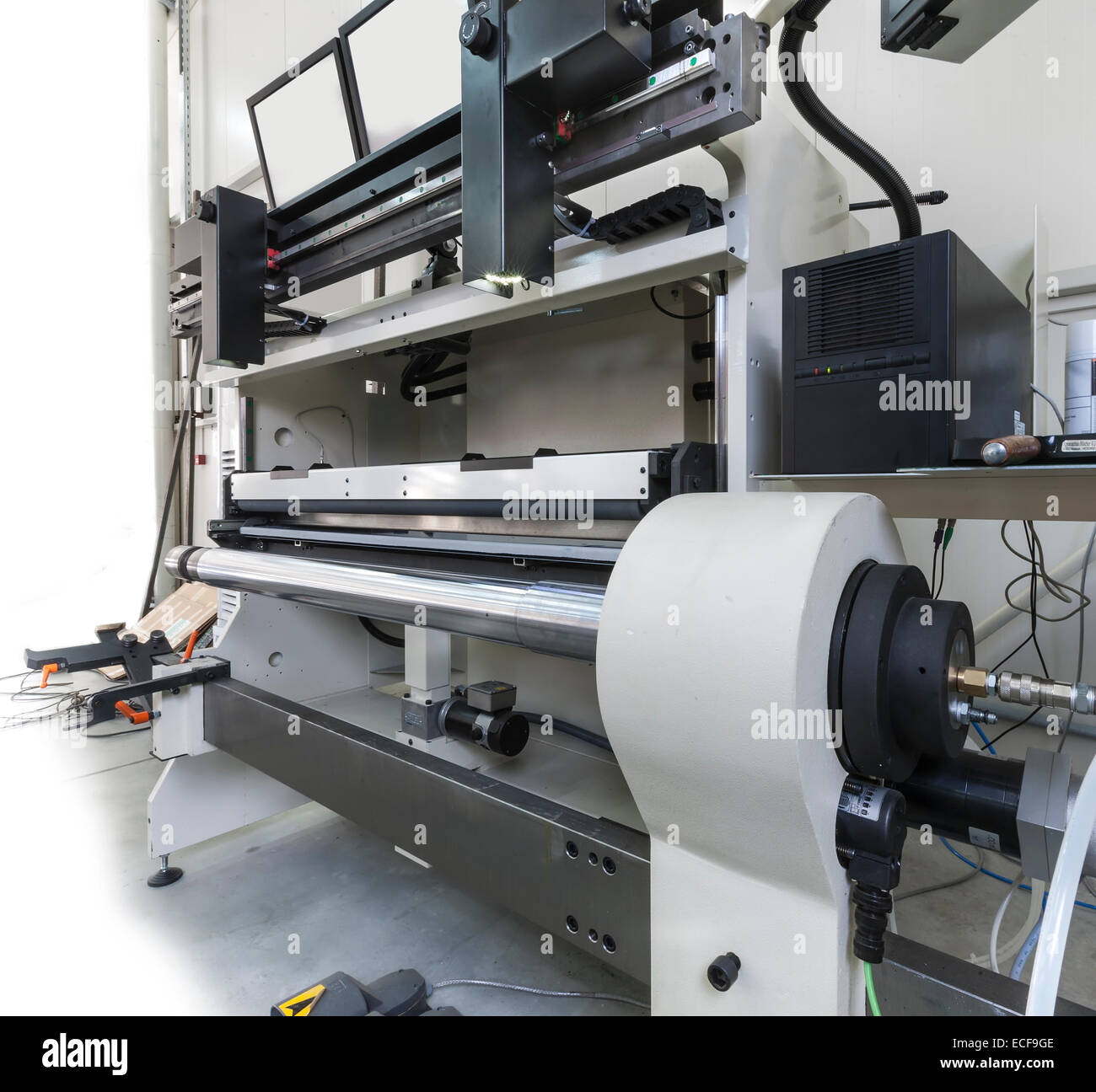 Offset printer for labels and flexible packaging Stock Photo - Alamy
