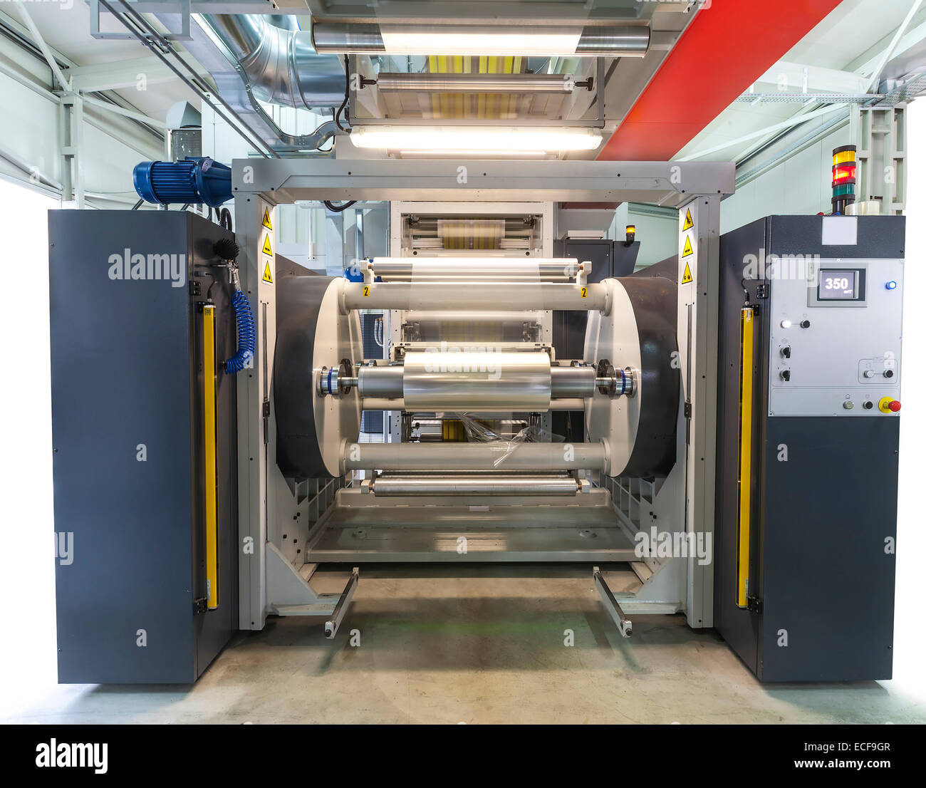 Offset printer for labels and flexible packaging Stock Photo - Alamy