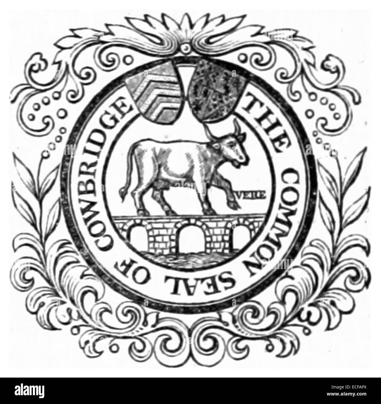 Map of cowbridge Cut Out Stock Images & Pictures - Alamy