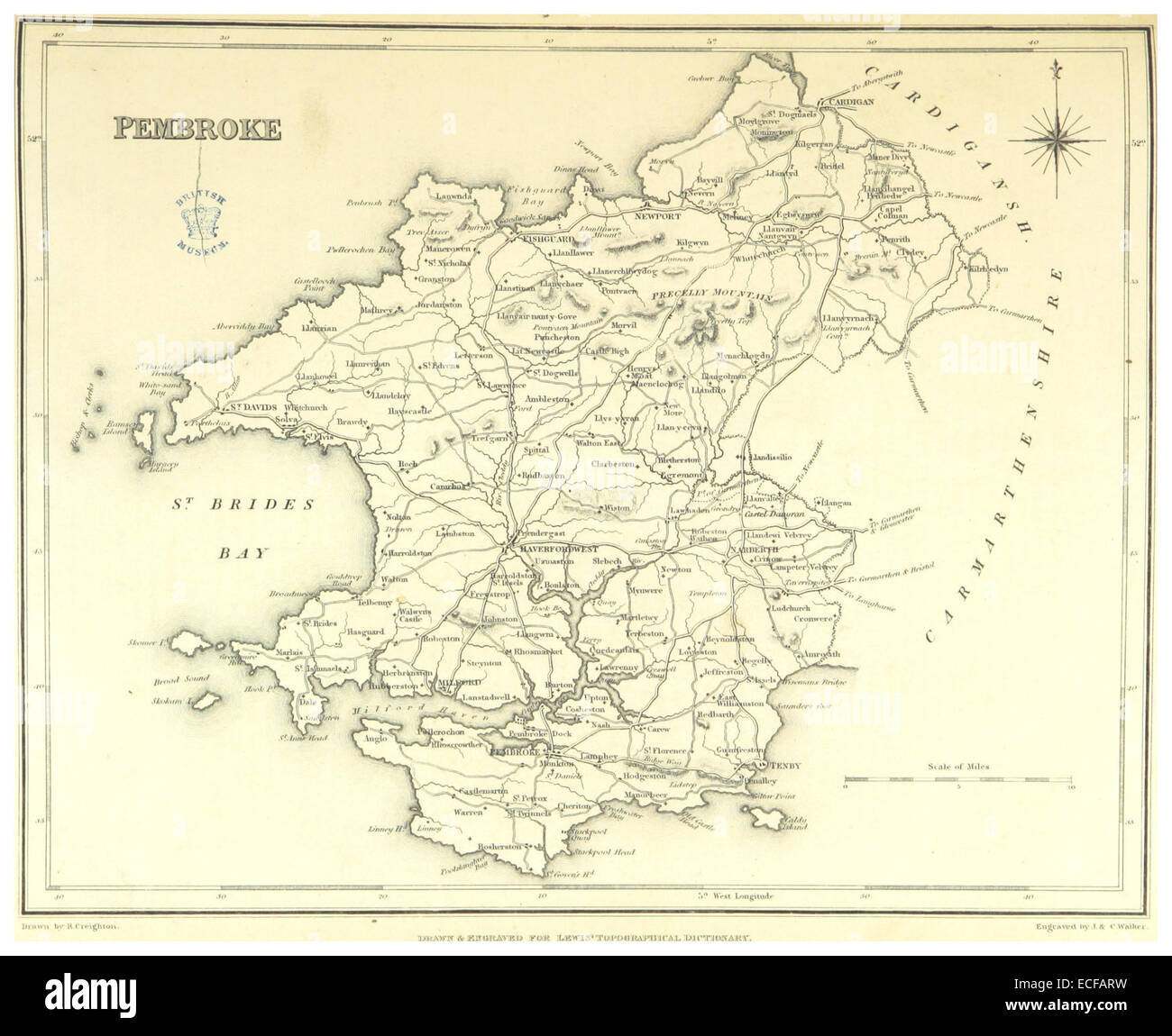 Pembroke map hi-res stock photography and images - Alamy