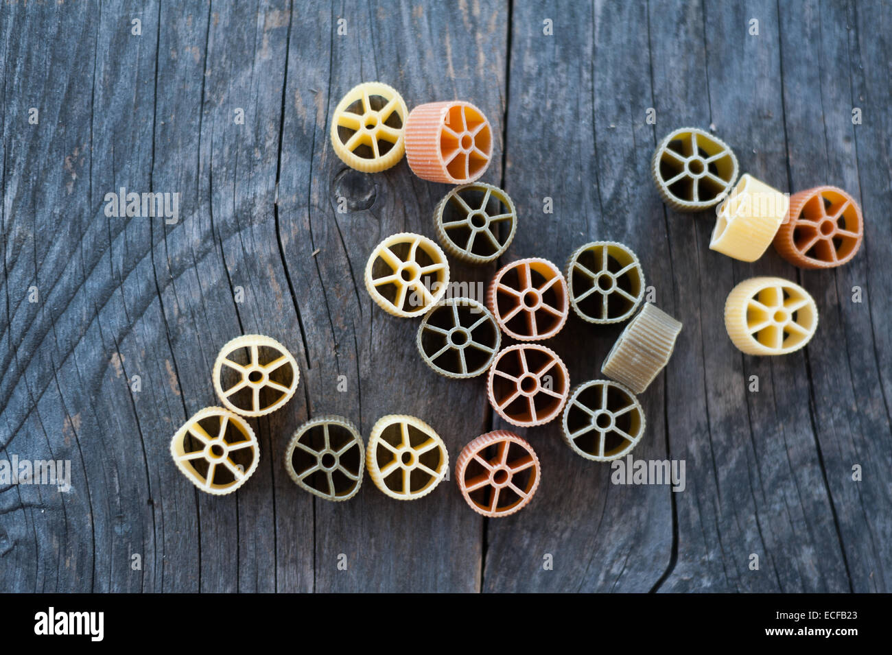 Rotelle pasta wheels Stock Photo - Alamy