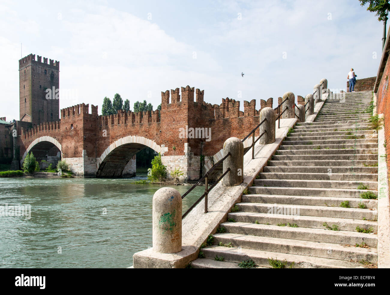 Old bridge Verona Italy Stock Photo - Alamy