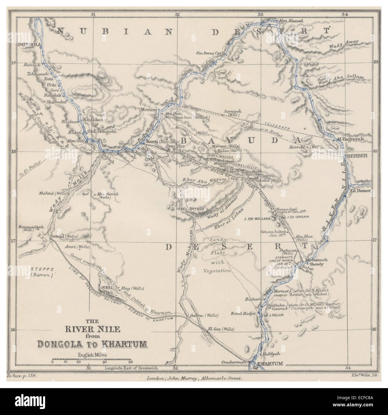 Nile river map hi-res stock photography and images - Alamy