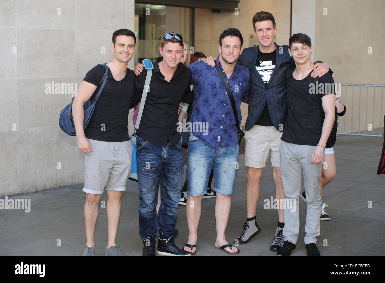 Britain's Got Talent winners Collabro seen at radio one studios in ...