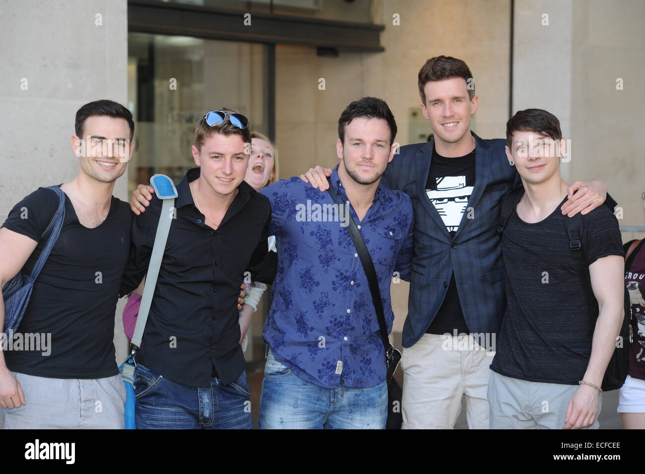 Britain's Got Talent winners Collabro seen at radio one studios in ...