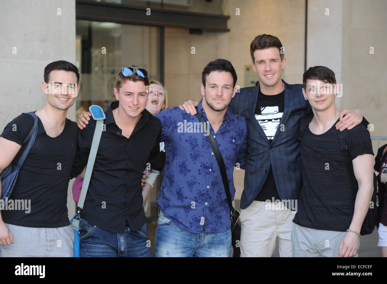 Britain's Got Talent winners Collabro seen at radio one studios in ...