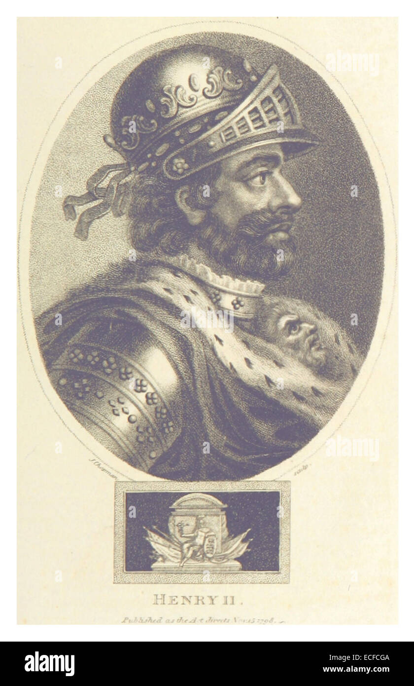 An 1800 illustration of Henry II, a significant English monarch who ...