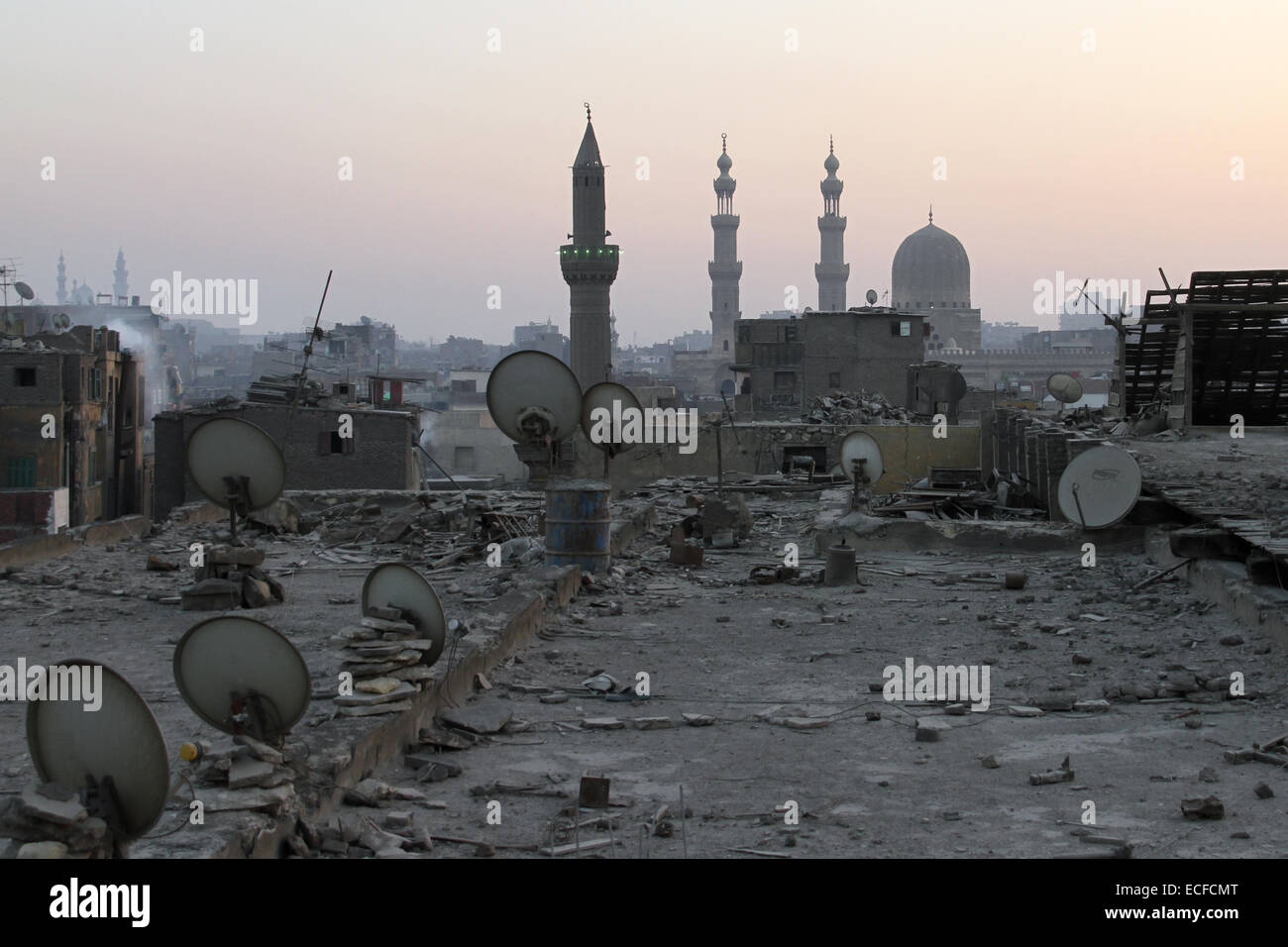 View over the rooftops of Cairo, Egypt Stock Photo - Alamy