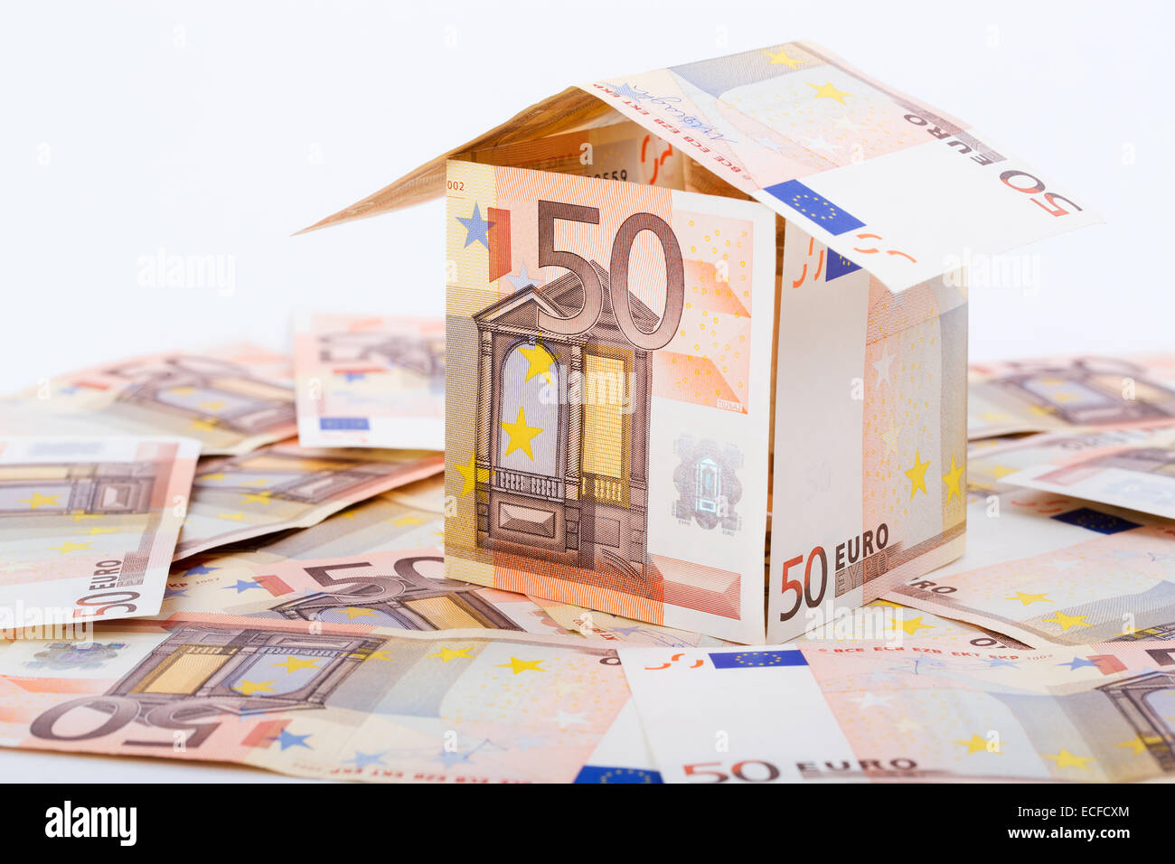 House built with European money Stock Photo - Alamy