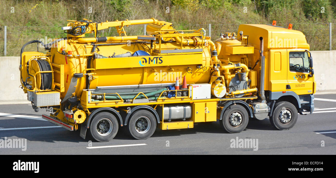 Specialised purpose built tanker lorry operated by MTS cleansing ...