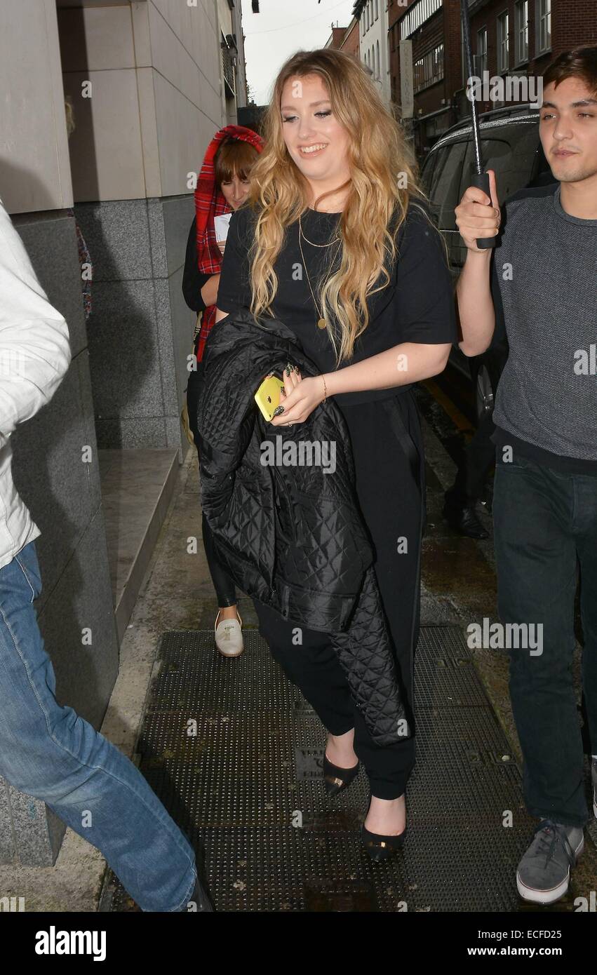 X Factor singer Ella Henderson seen arriving at her Dublin hotel, she ...