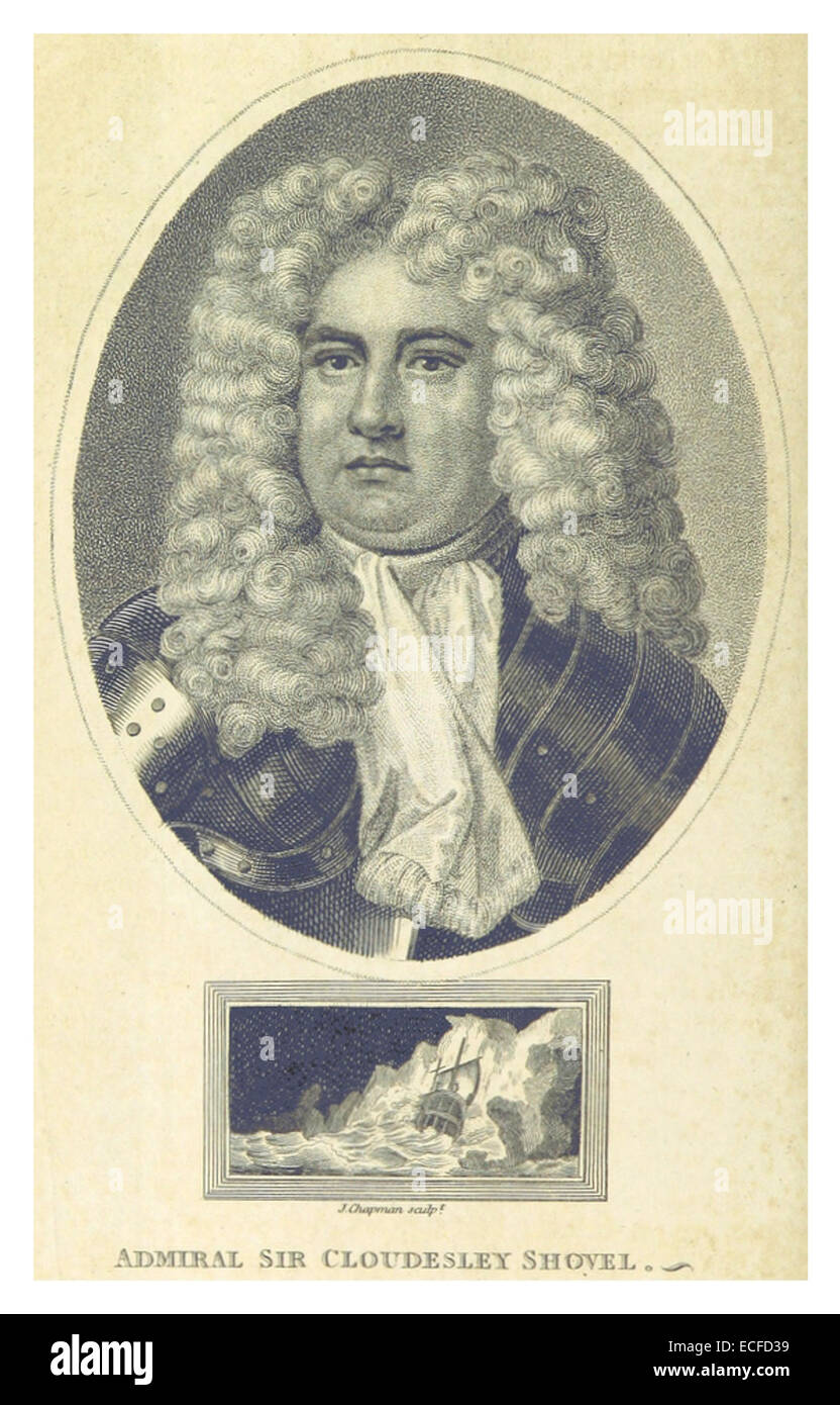 MANTE(1800) p4.064 ADMIRAL SIR CLOUDESLEY SHOVEL Stock Photo - Alamy