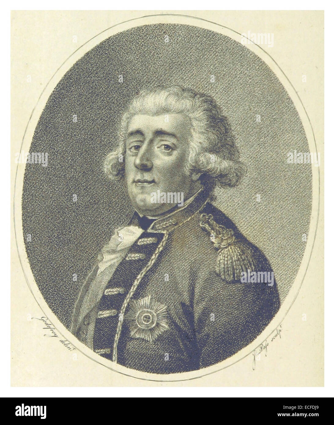 An 1800 illustration by Mante featuring General Sir Charles Grey, a ...