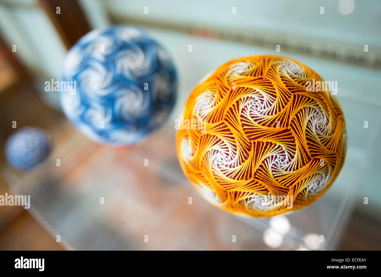 Temari balls are a folk art form that originated in China and was ...