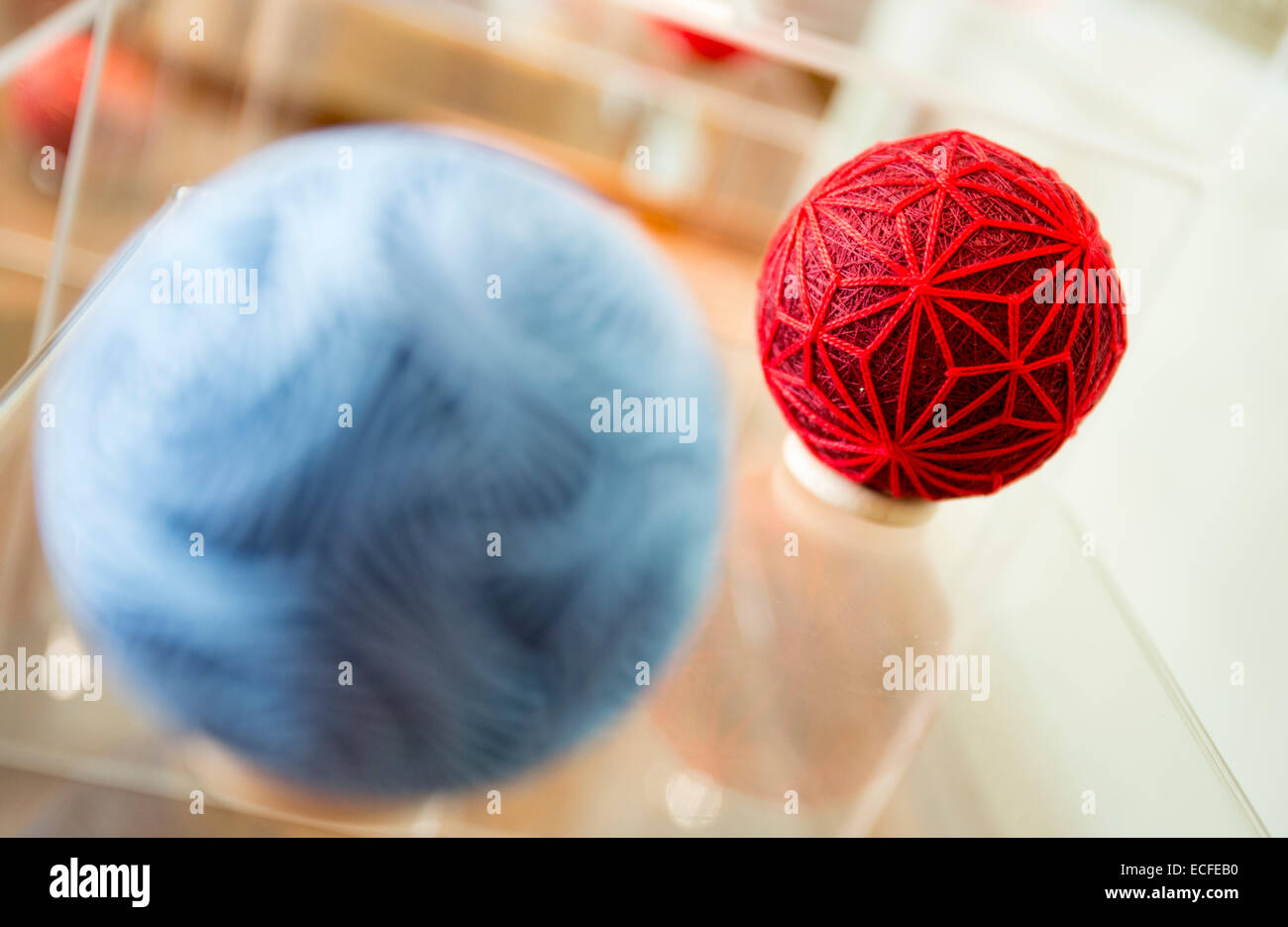 Temari balls are a folk art form that originated in China and was ...