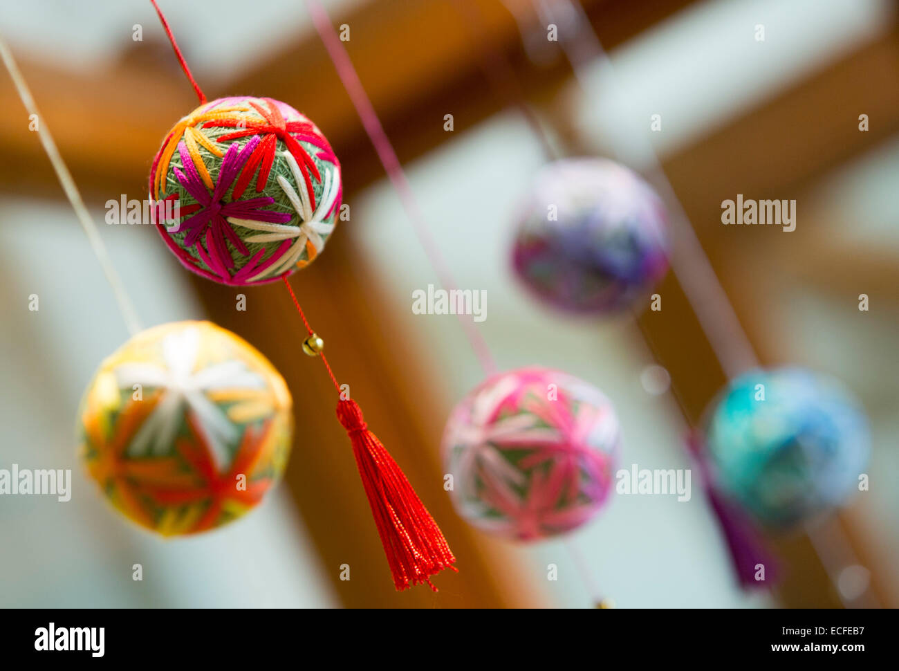 Temari balls are a folk art form that originated in China and was ...