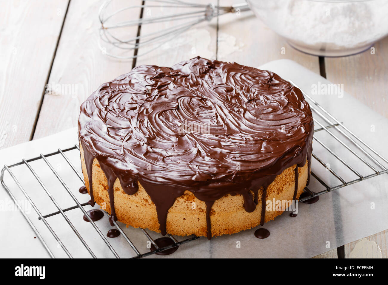 Delicious cake covered icing hi-res stock photography and images - Alamy