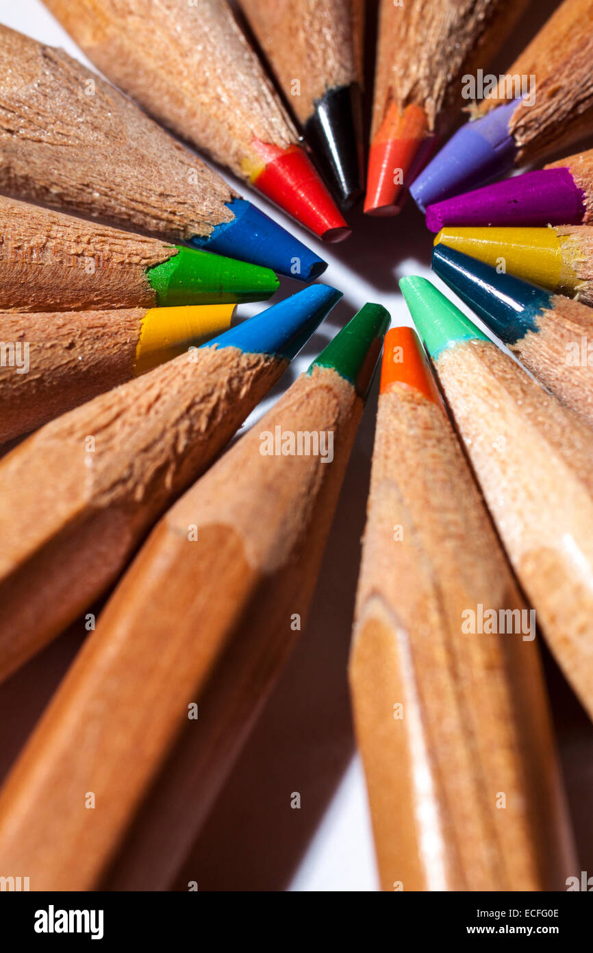 Pencils close up coloring hi-res stock photography and images - Alamy