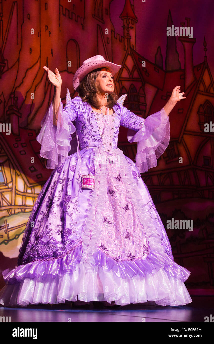 Pictured: Linda Gray as the Fairy Godmother. Dress rehearsal of the ...