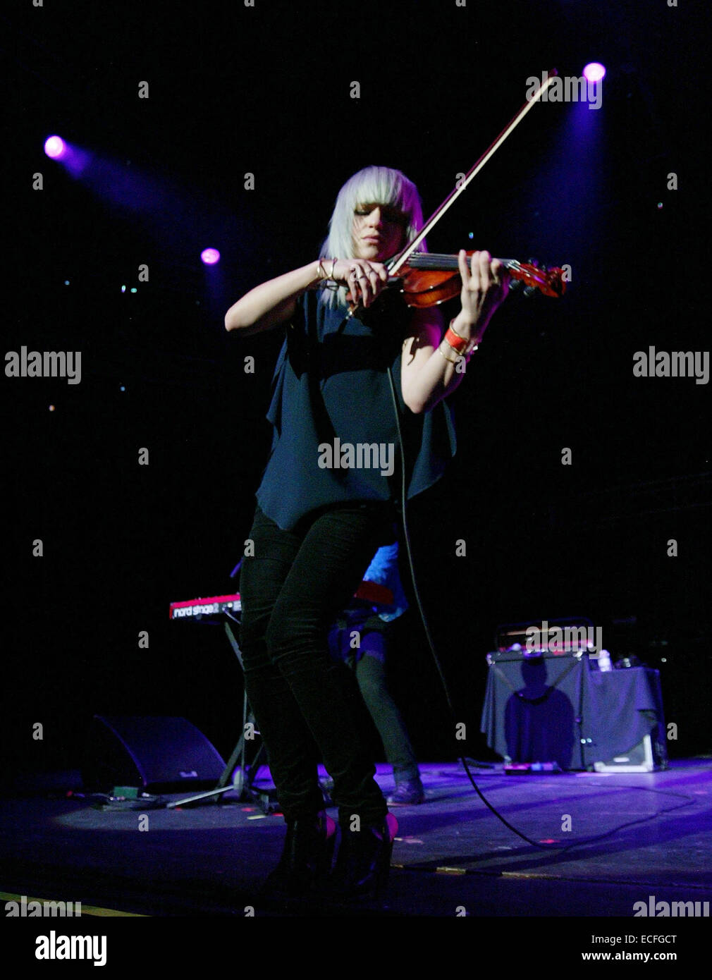 Dec. 13, 2014 - Las Vegas, Nevada, U.S. - Violinist ANNA BULBROOK of ...
