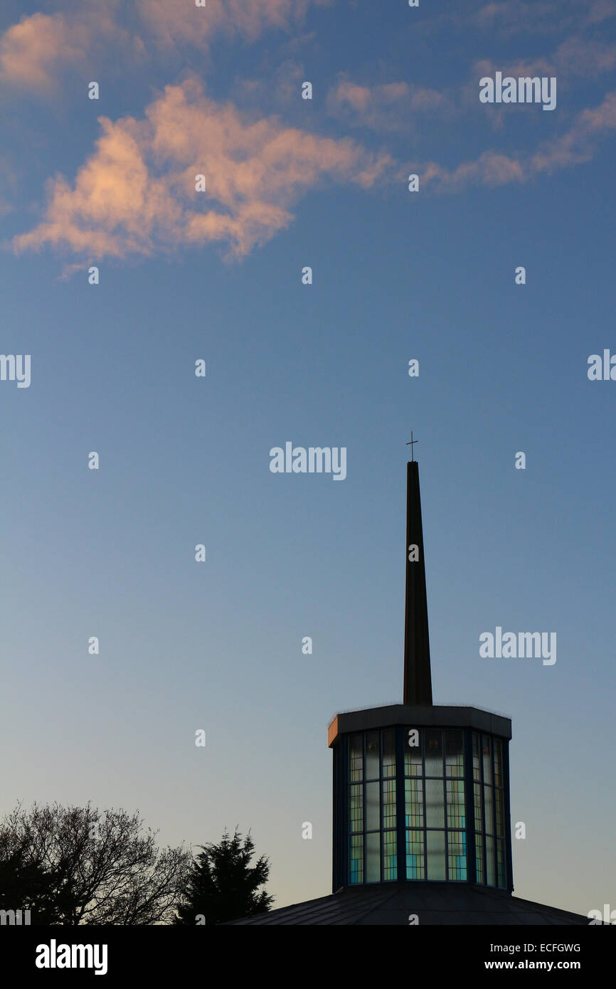 The Church of Saint Andrew in Dibden Purlieu, Hampshire on the edge of ...