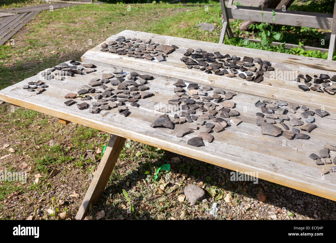 Archaeological objects found during excavations at the Troitskiy ...