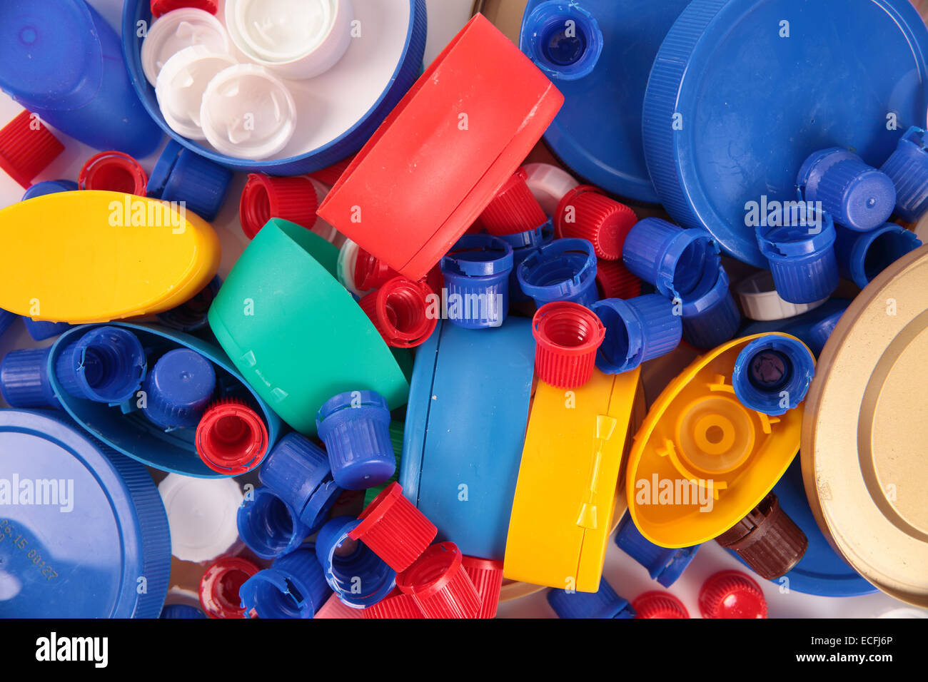 a lot of old caps for recycling Stock Photo - Alamy